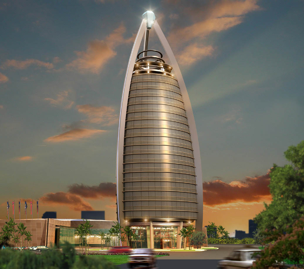 Fire ravages landmark GNPOC tower in Sudan capital - Dabanga Radio TV Online