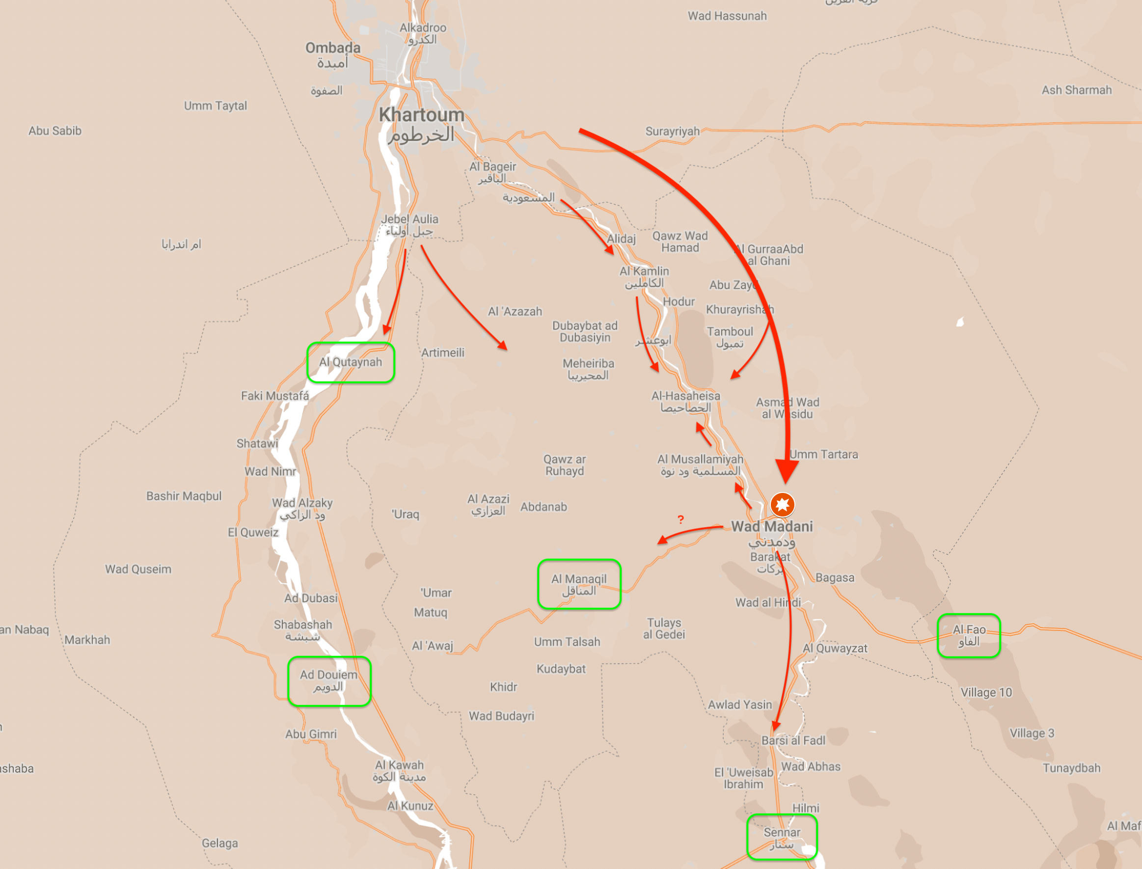 Sudan war: RSF enters White Nile state and Sennar - Dabanga Radio TV Online