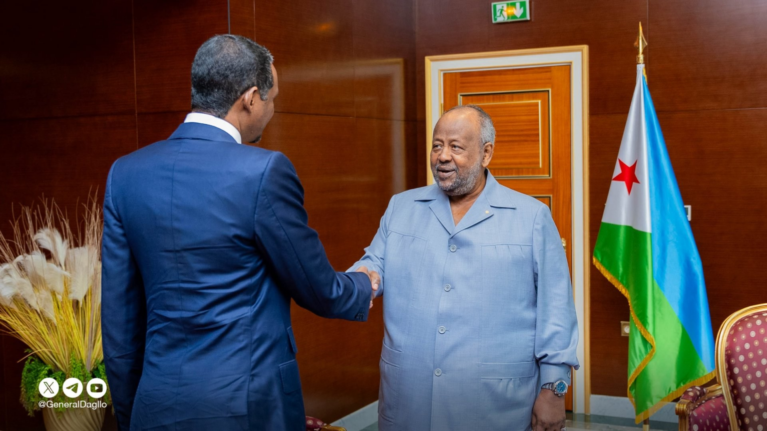 Sudan’s RSF commander meets Djibouti president - Dabanga Radio TV Online